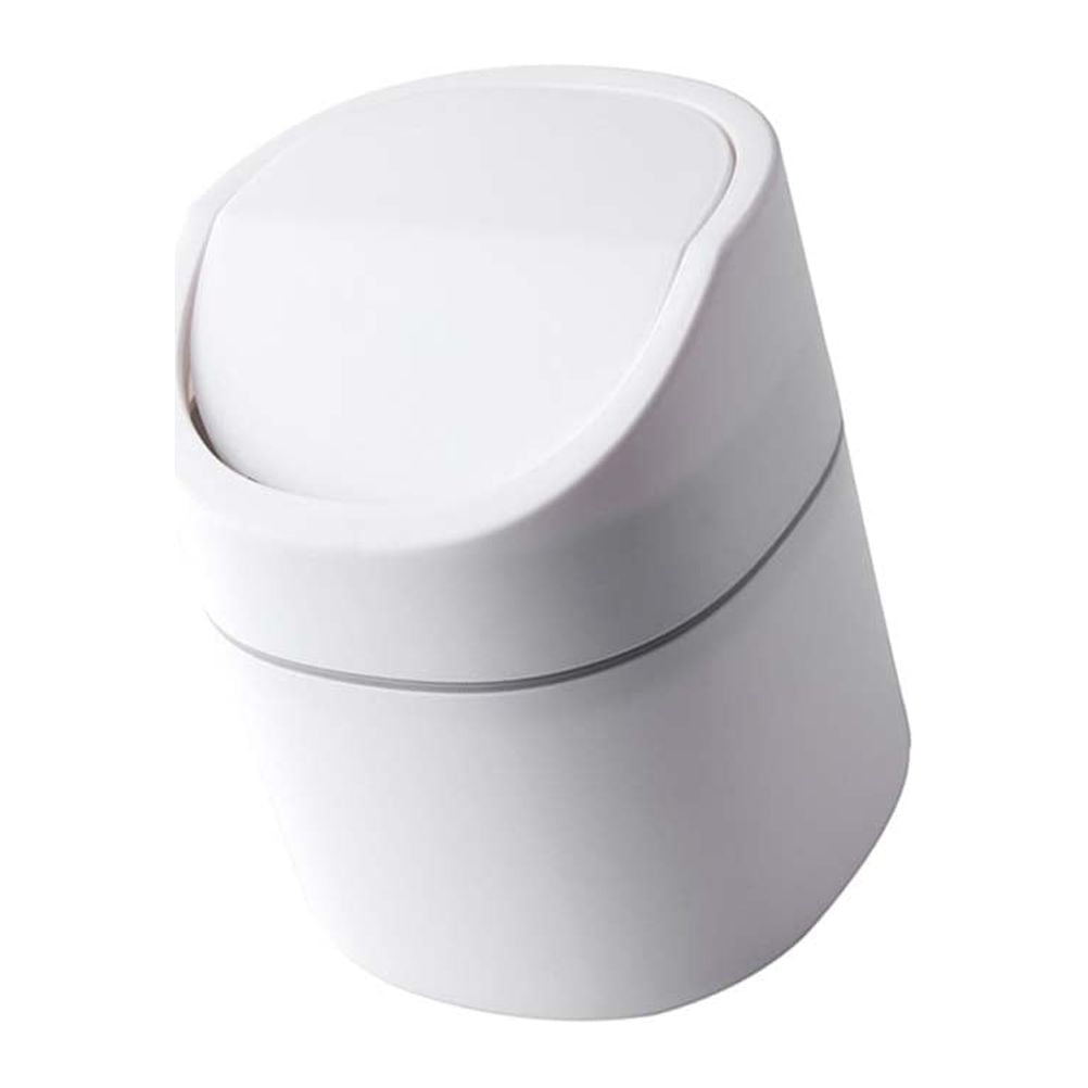MLINS Desktop Trash Can Mini Cover Garbage Bin Car Waste Container Mini ...