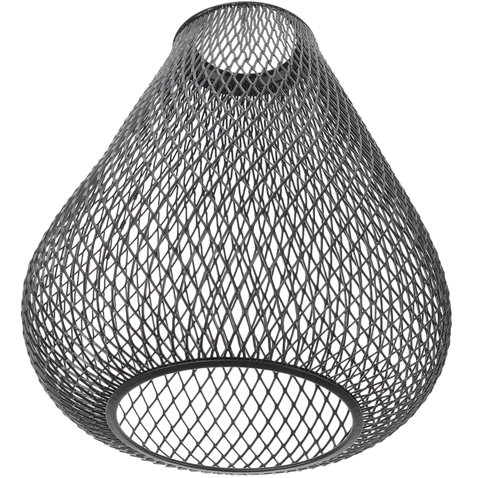 MLINS Dimmable Light Bulb Cage Guard Wrought Iron Lampshade Socket ...