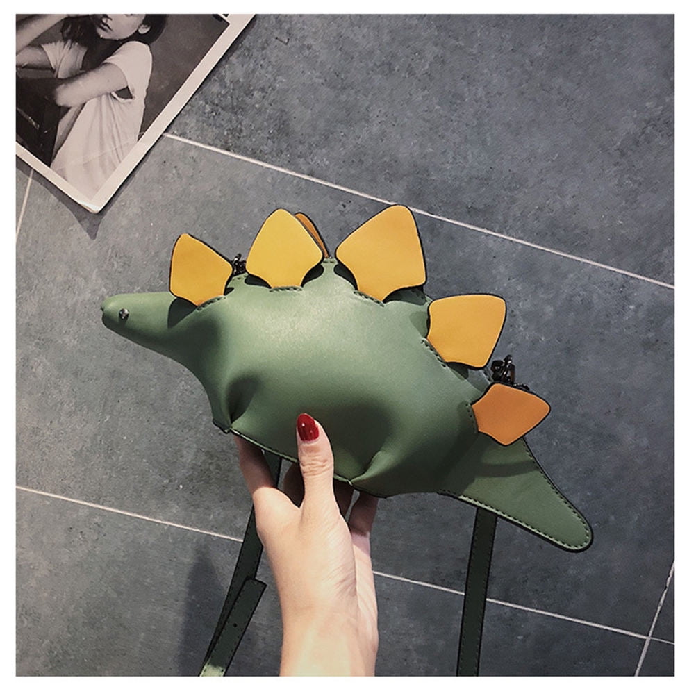 MLINS Dinosaur Handbag for Women with Adjustable Strap PU Leather ...