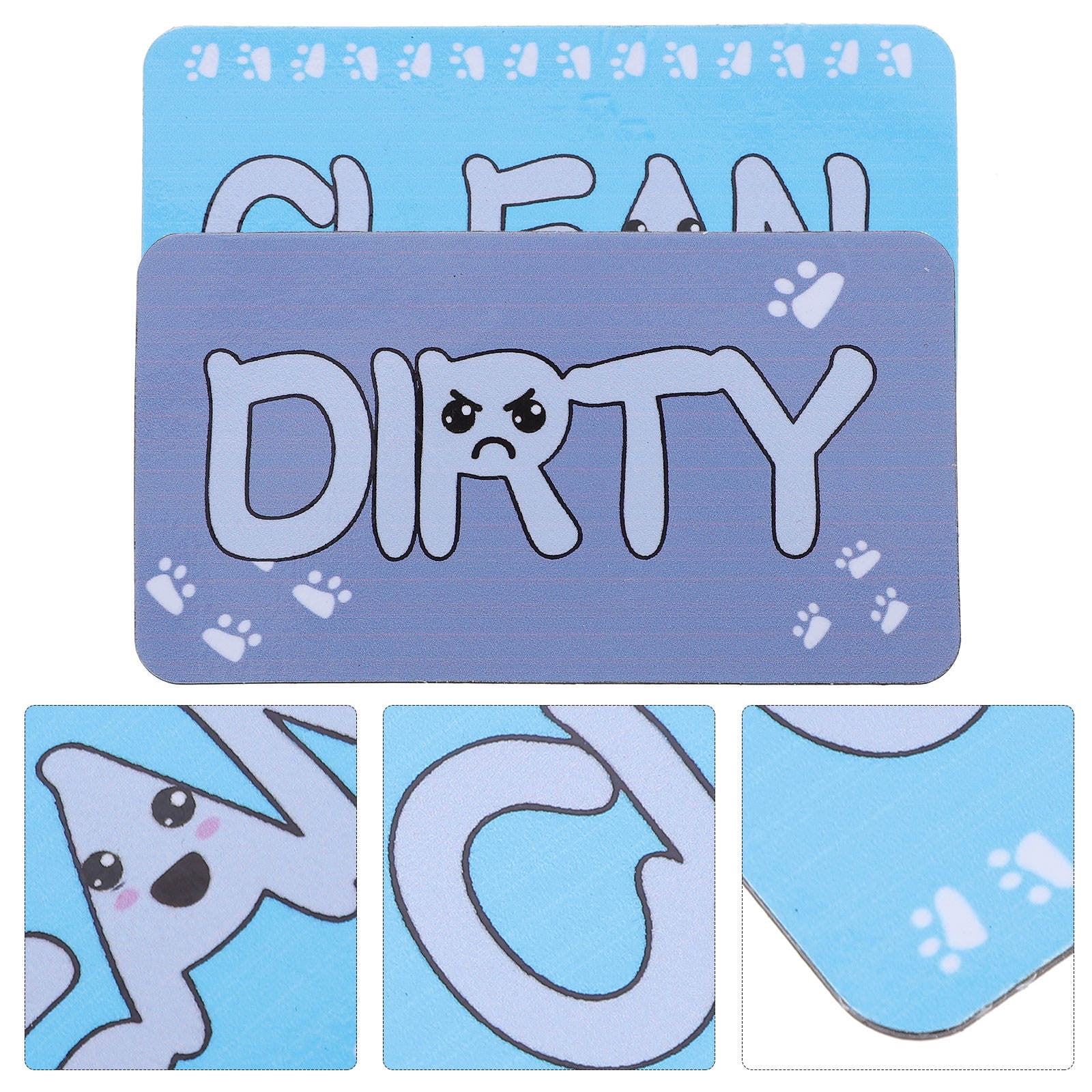 MLINS Dishwasher Magnet Sticker Cleaning Indicator Practical Dual Side ...