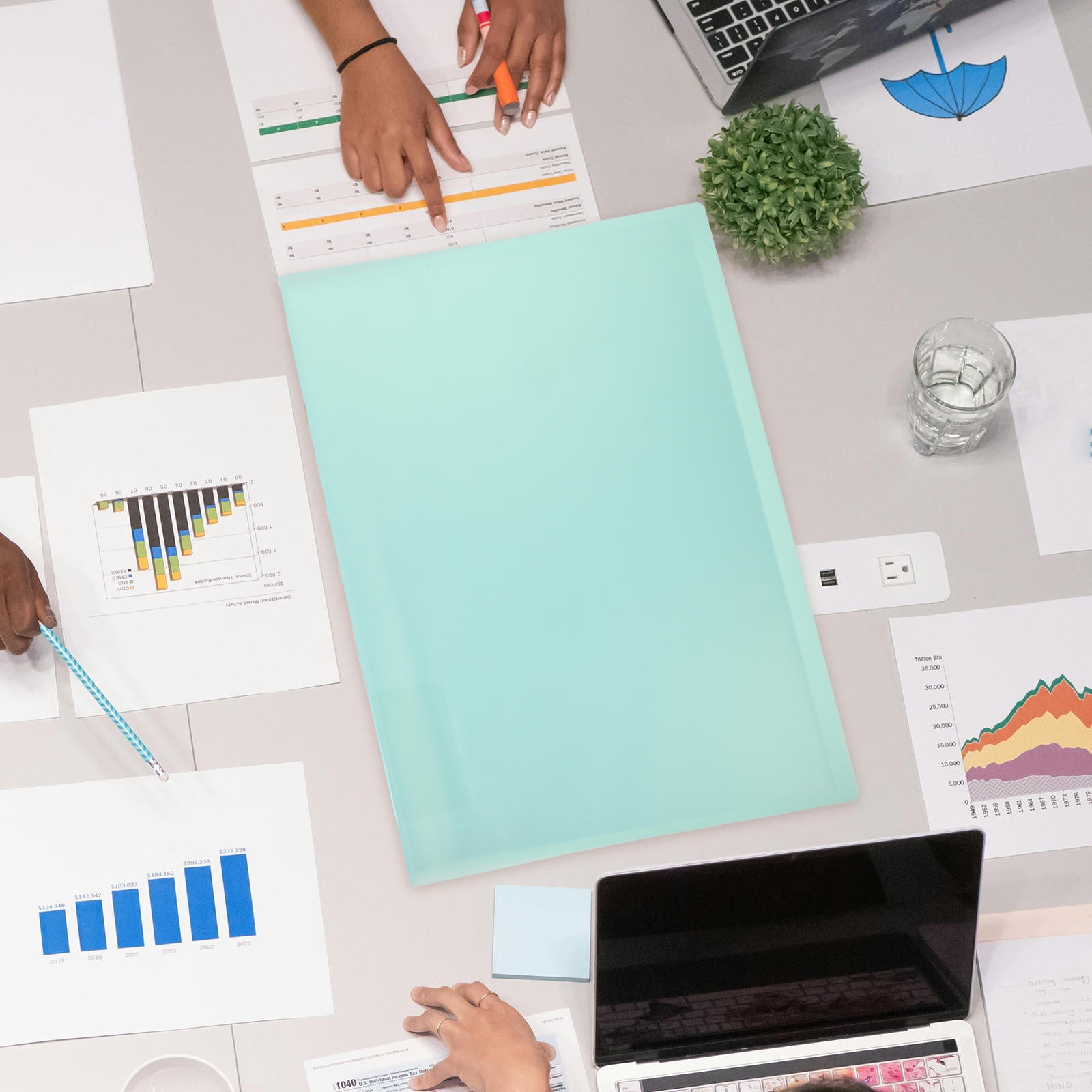 MLINS Display Folder File Folder Plastic Useful Folder Practical File ...