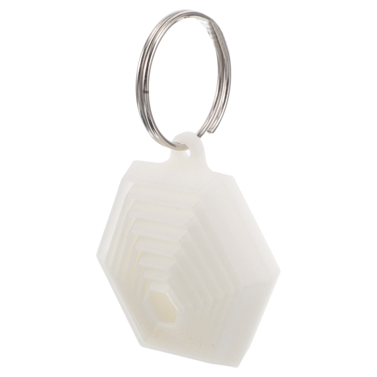 MLINS Diy Keychain Craft Keychain Supplies 3d Print Hexagon Keyring 3d ...