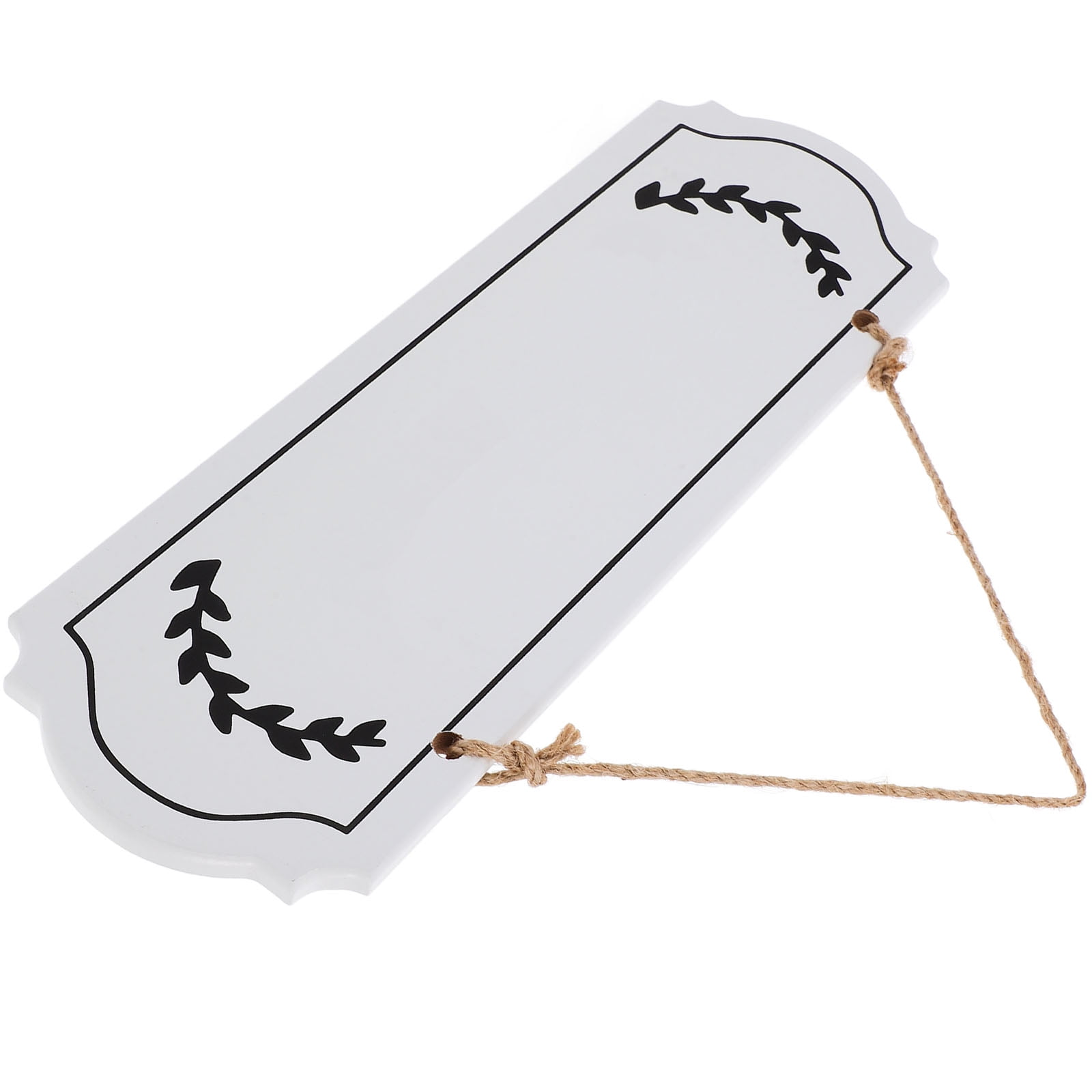 Wooden Sign for Decoration with Jute Rope and White Finish Minimalist ...