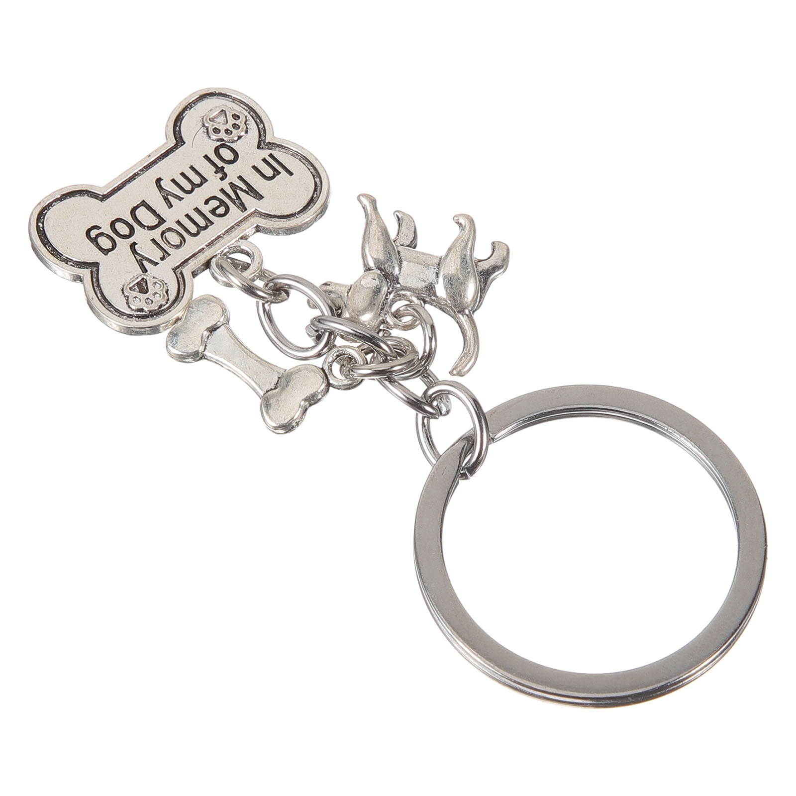 MLINS Dog Death Memorial Bone Keychain Id Tags for Dogs Keychains ...