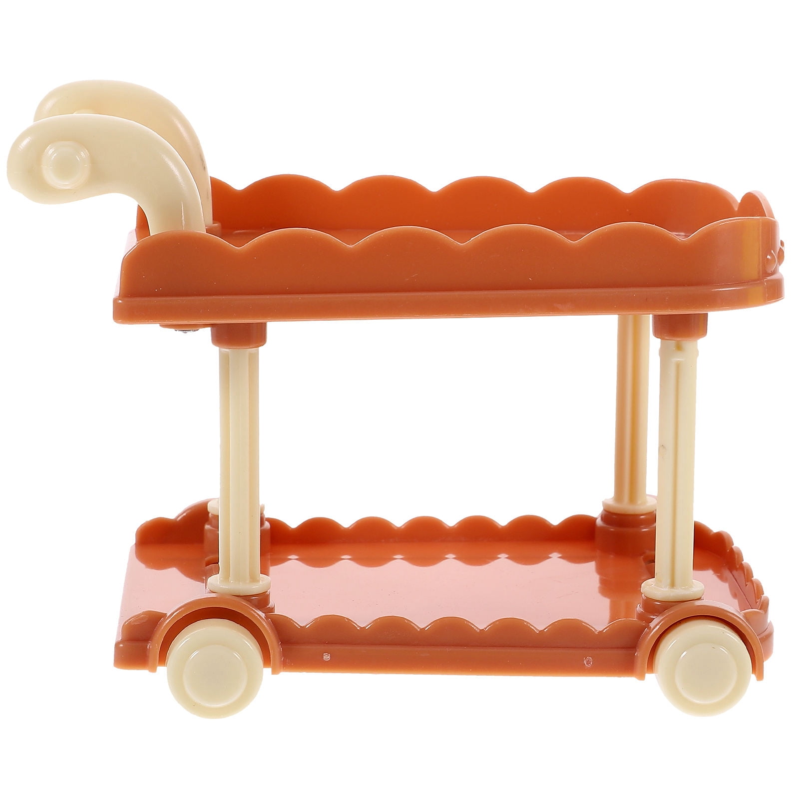 DINHEAROM Sweet Mini Furniture Kitchen Cart Plastic 1Set for DIY ...