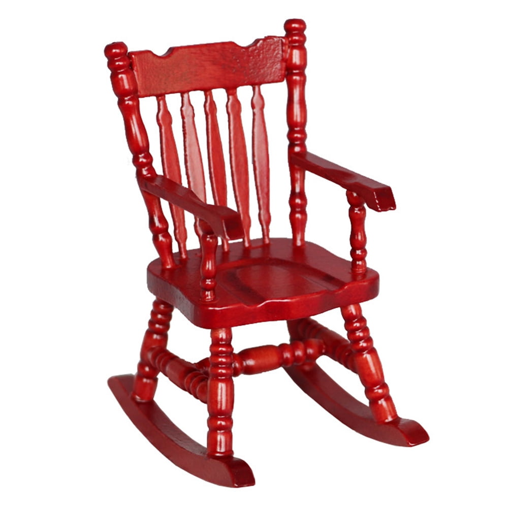 MLINS Doll House Rocking Chair Mini Furniture Collector Micro Scene ...