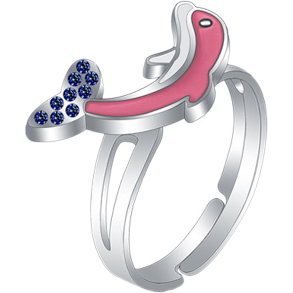 MLINS Dolphin Ring Color Changing Ring Mood Ring Adjustable Finger Ring ...