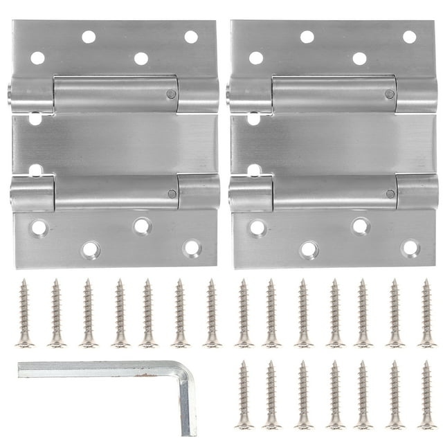 MLINS Door Hinge Installation Kit Spring Loaded Hinges Exterior Self ...