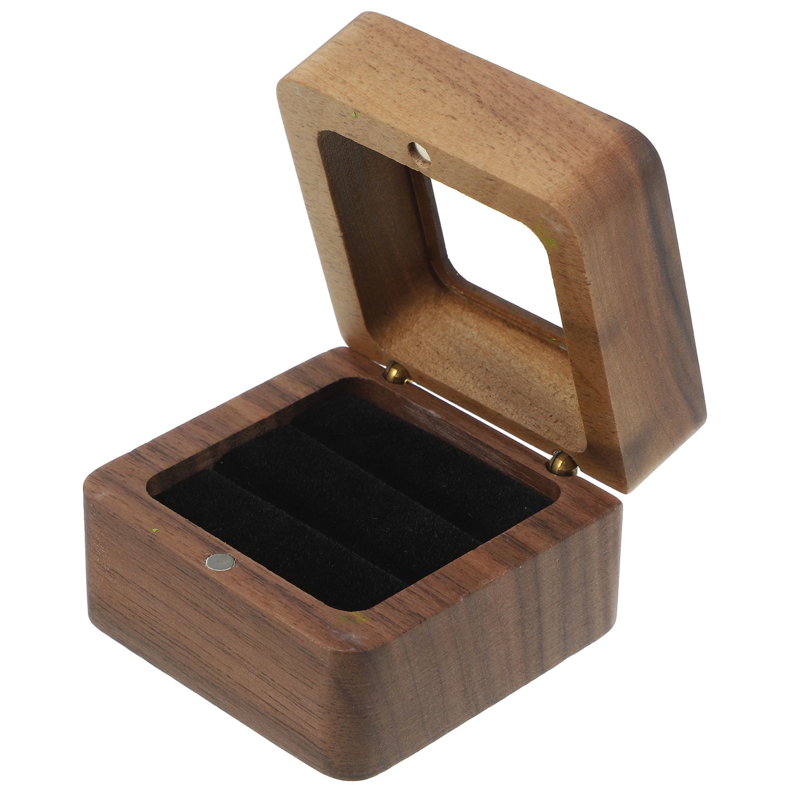 MLINS Double Ring Square Box Wedding Ring Storage Holder Proposal ...