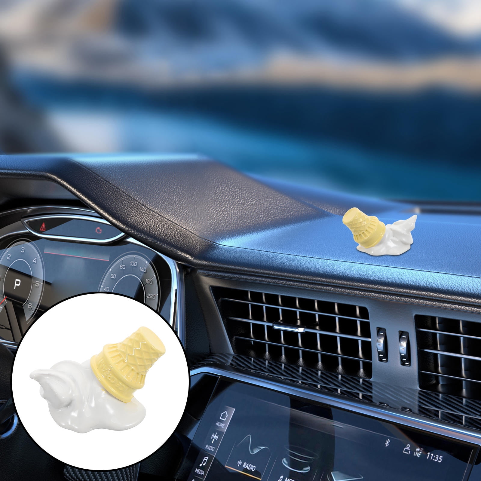 MLINS Dropping Ice Cream Car Decal Creative Ice Cream Decal For ...