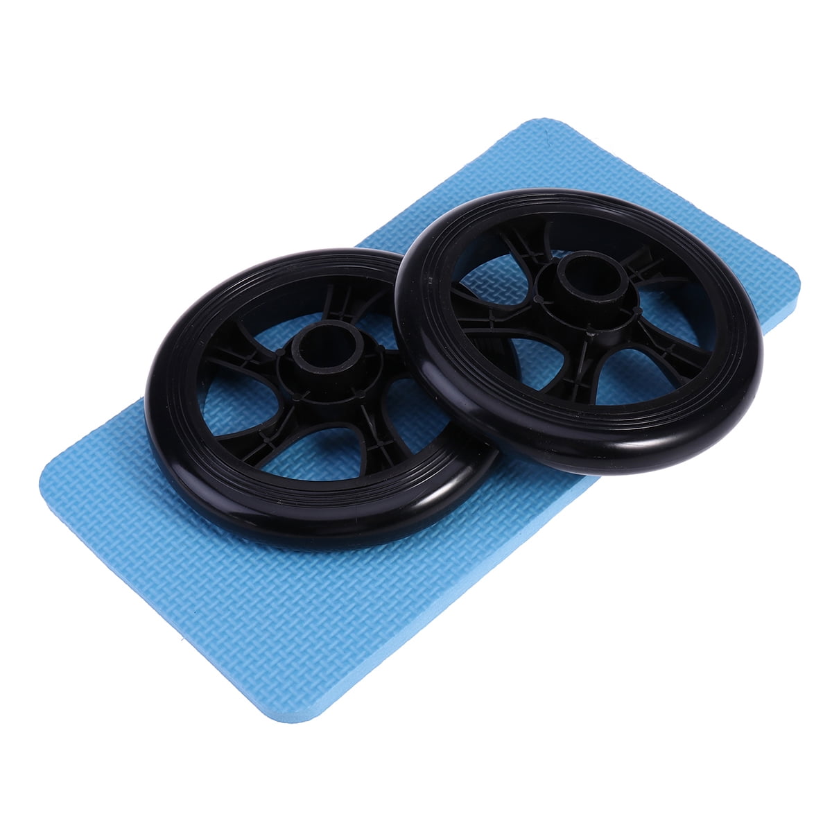 MLINS Dual Wheel Mute Ab Roller Abdominal Roller Trainer with Knee Pad ...