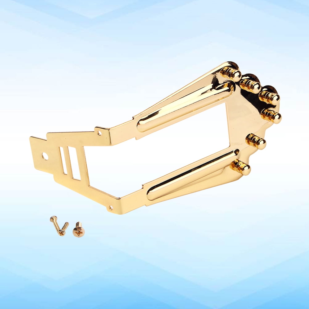 MLINS Durable Metal Guitar Bridge Tailpiece for 6String Arched Jazz ...