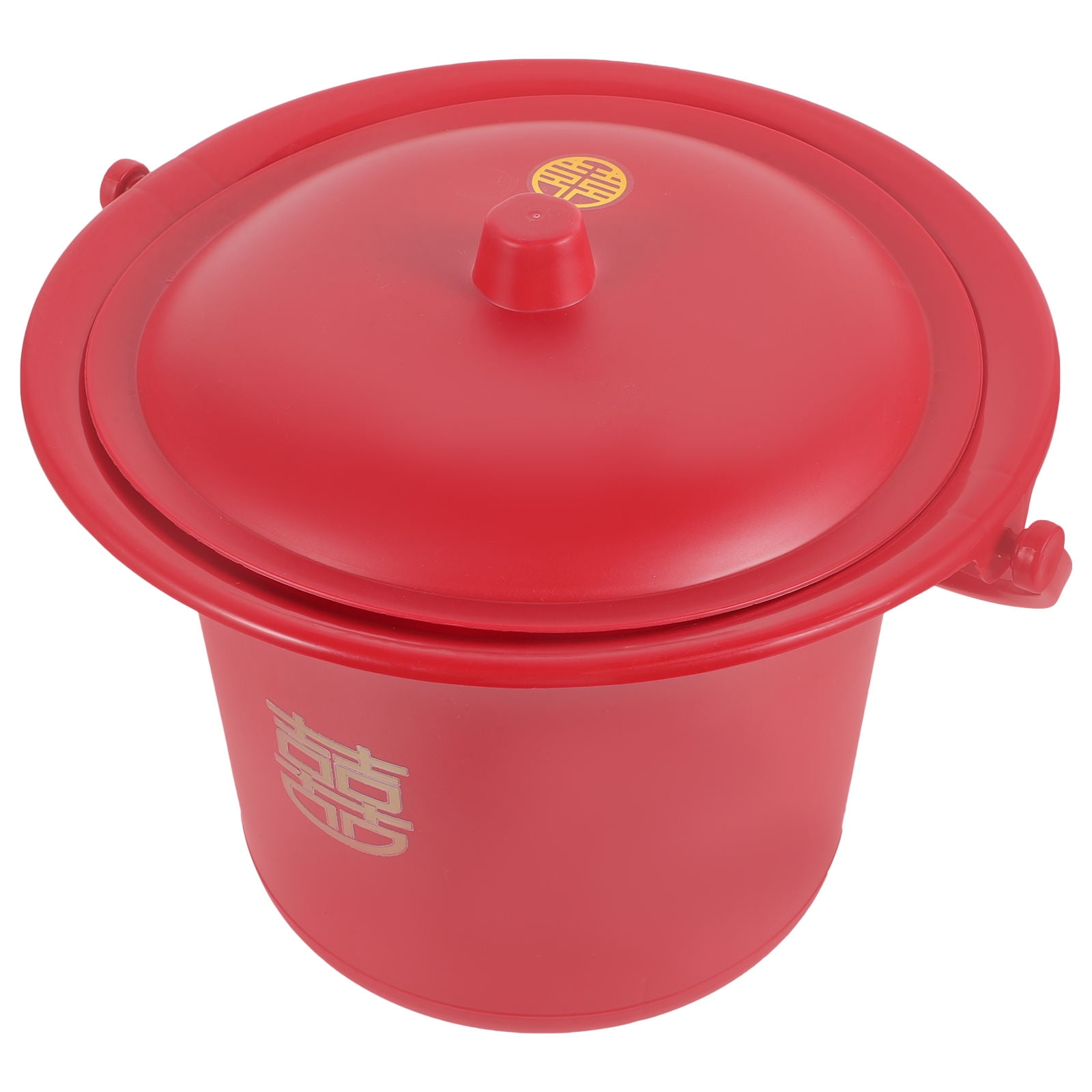 MLINS Durable Red Wedding Spittoon for Decoration PP Portable Chamber ...