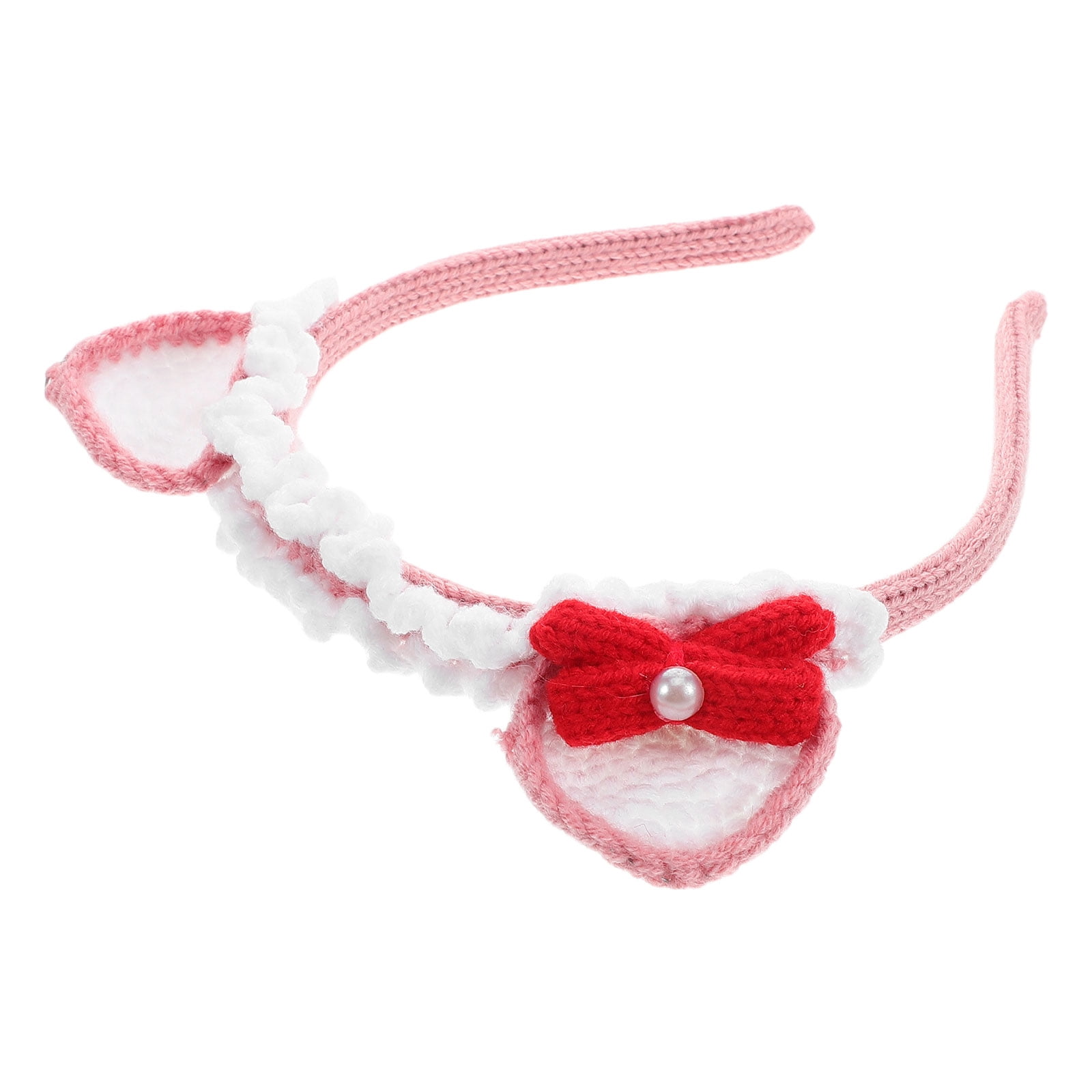 MLINS Easter Crochet Yarn Headband Cat Ears Headgear Wedding Party Hair ...