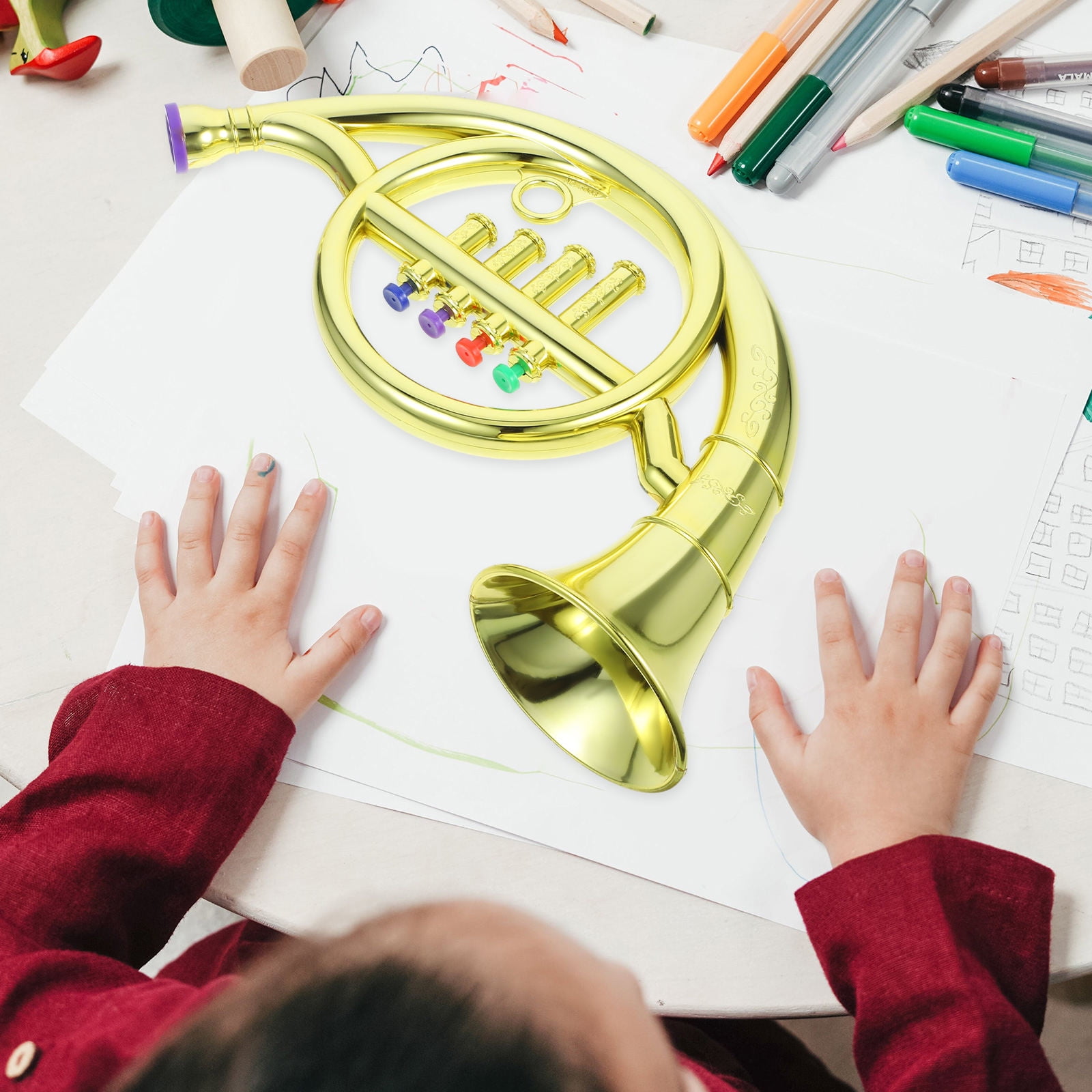 MLINS Educational Musical Instrument Toddler Musical Toy Horn ...