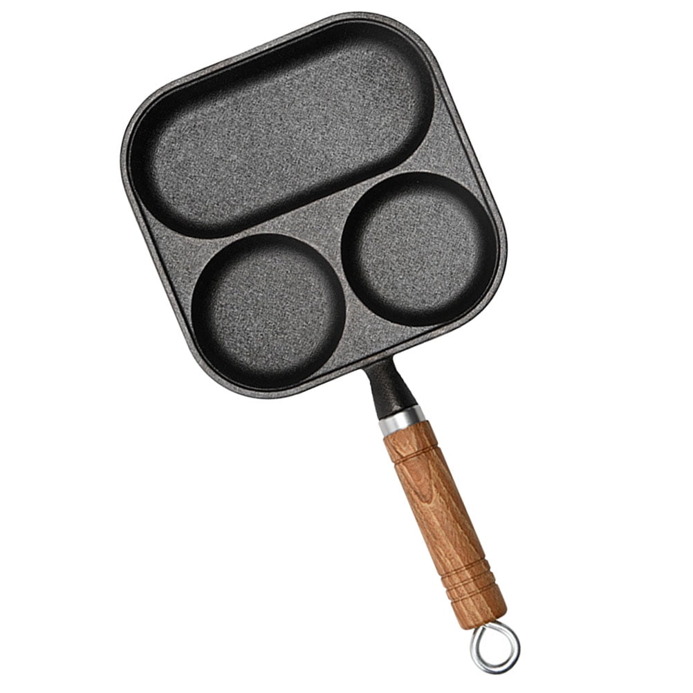 MLINS Egg Frying Pan Pancake Pan Cooker 3-Cups Nonstick Cookware Fried ...