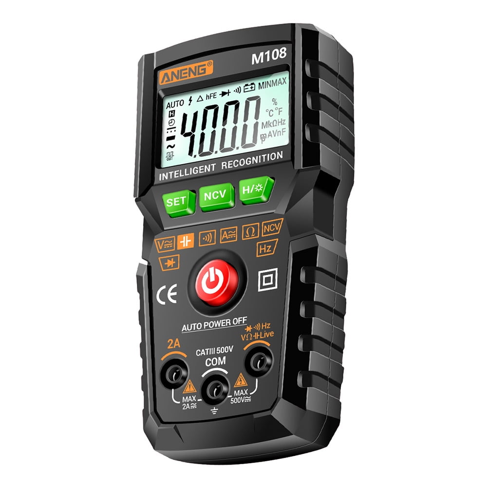 MLINS Electric Tester Tool Voltage Meter Digital Multimeter Auto ...