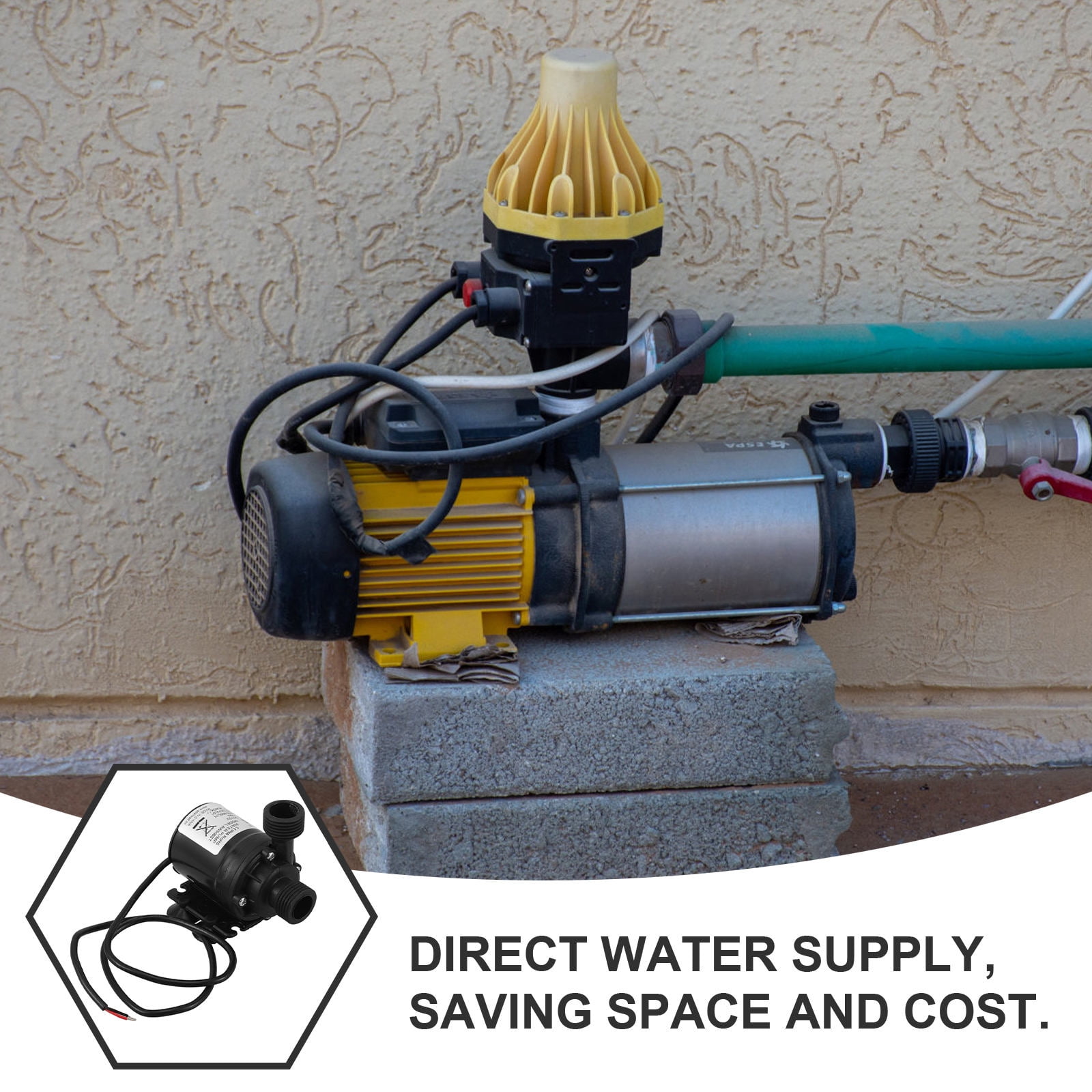 MLINS Electric Water Pump Pond Pump Fountain Water Pump Hot Water ...