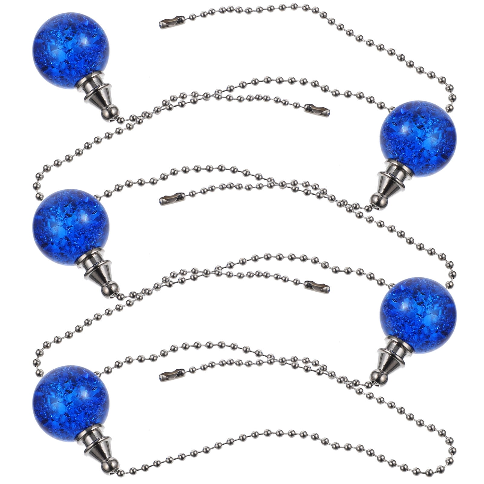 MLINS Elegant Blue Beaded Ceiling Fan Pull Chain Extender for Hanging ...
