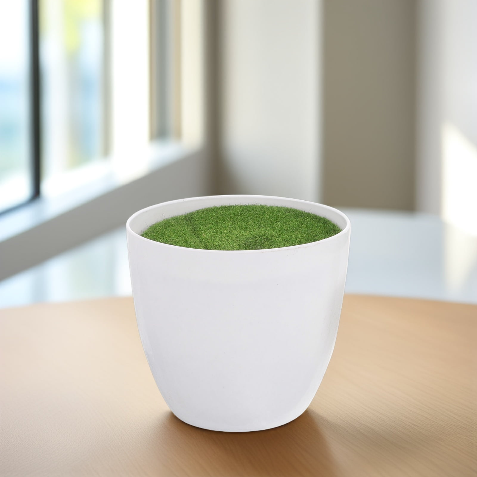 MLINS Elegant Miniature Planter Set of 4 Plastic Flower Pots for ...