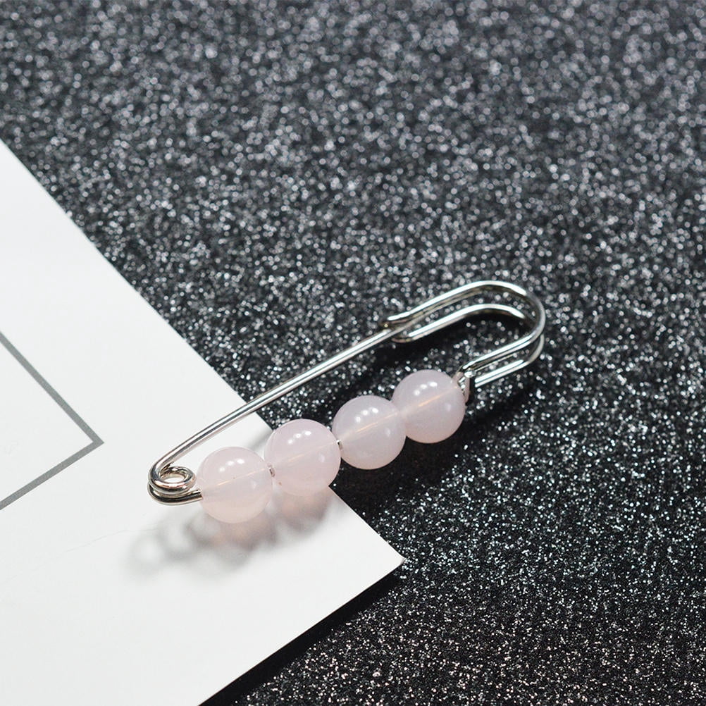 MLINS Elegant Pink Pearl Brooch Pin for Wedding Shawl Scarf Decoration ...