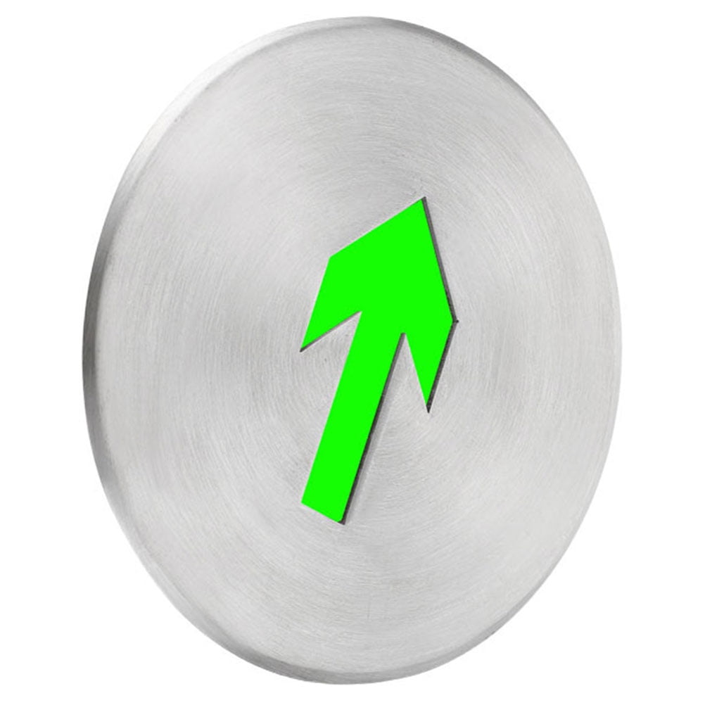 MLINS Emergency Exit Sign Self-luminous Stainless Steel Evacuation ...