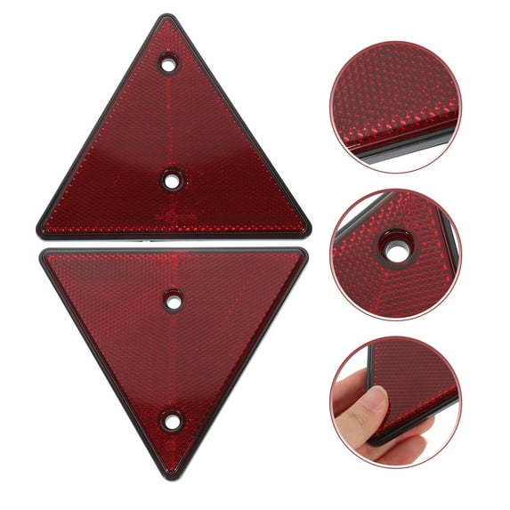 MLINS Emergency Warning Triangle for Car Made of PVC Dark Red ...