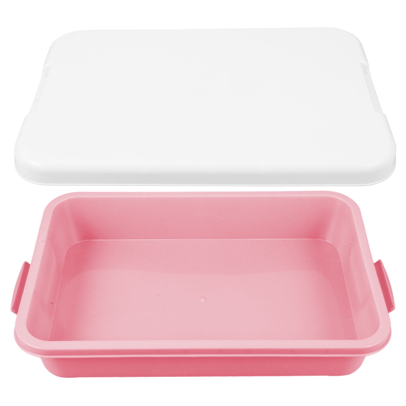 MLINS Empty Sandbox Sand Tray with Lid Portable Sandbox Small Toy ...