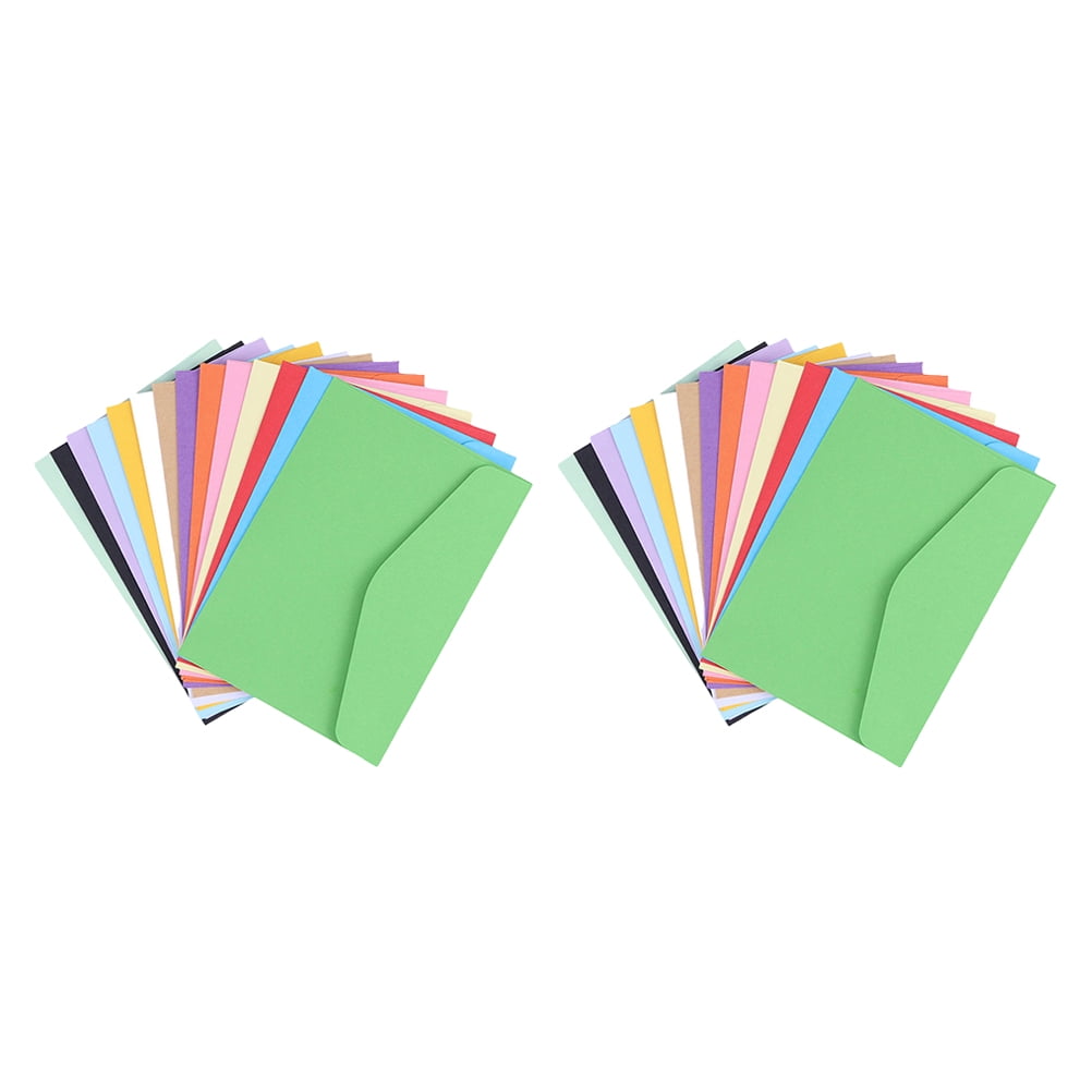 MLINS Envelope Paper Envelopes with Solid Colors Multi-function ...