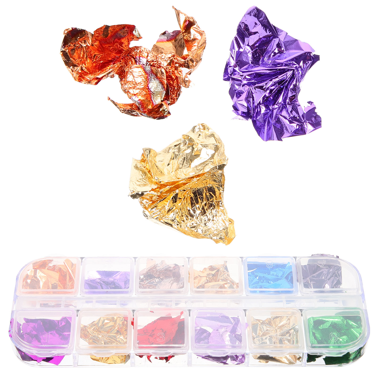 GAXIRE Portable Fillers Tinfoil Assorted Color For Craft Projects 1 Set ...