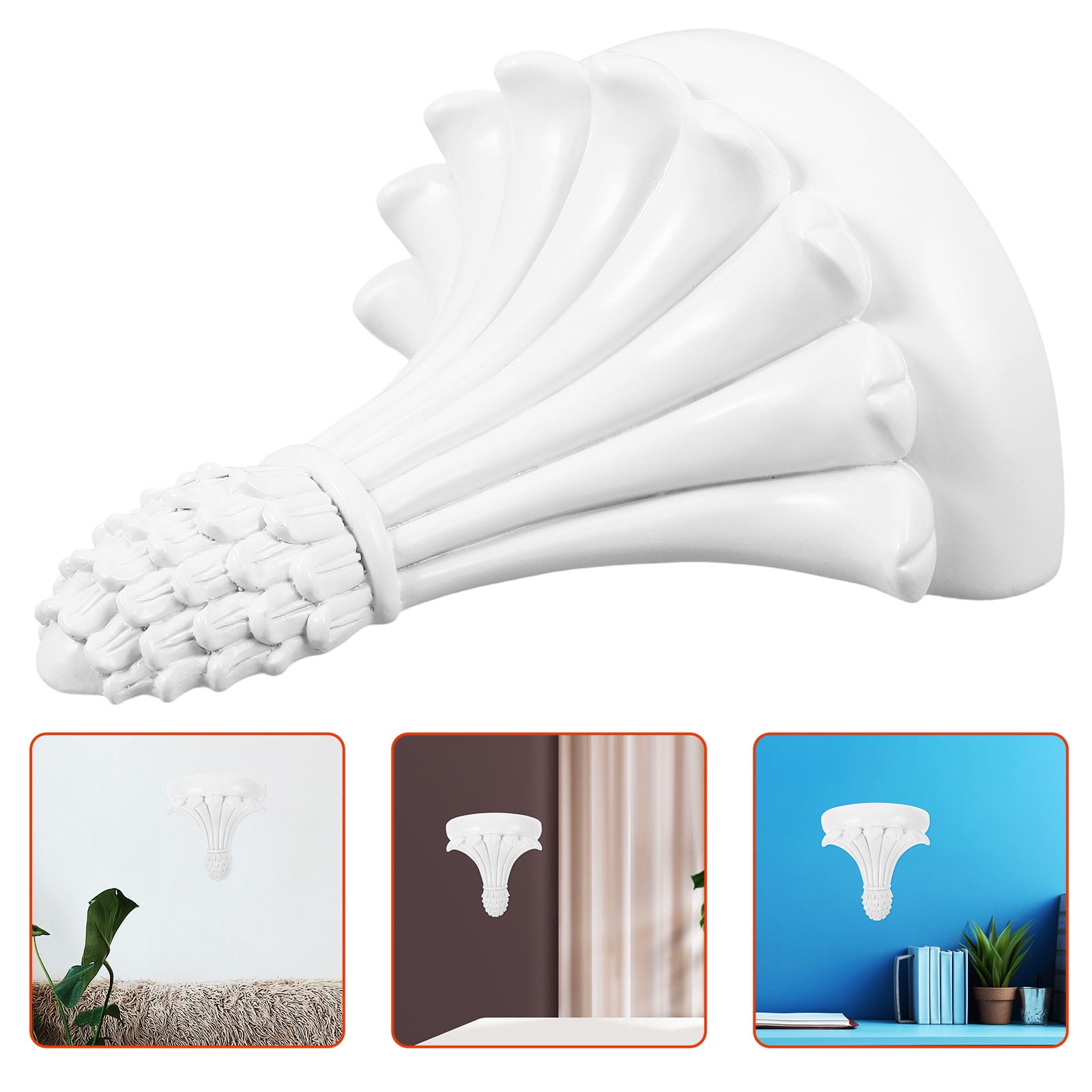 MLINS European Resin Wall Mounted Rack Floating Shelf Book Holder ...