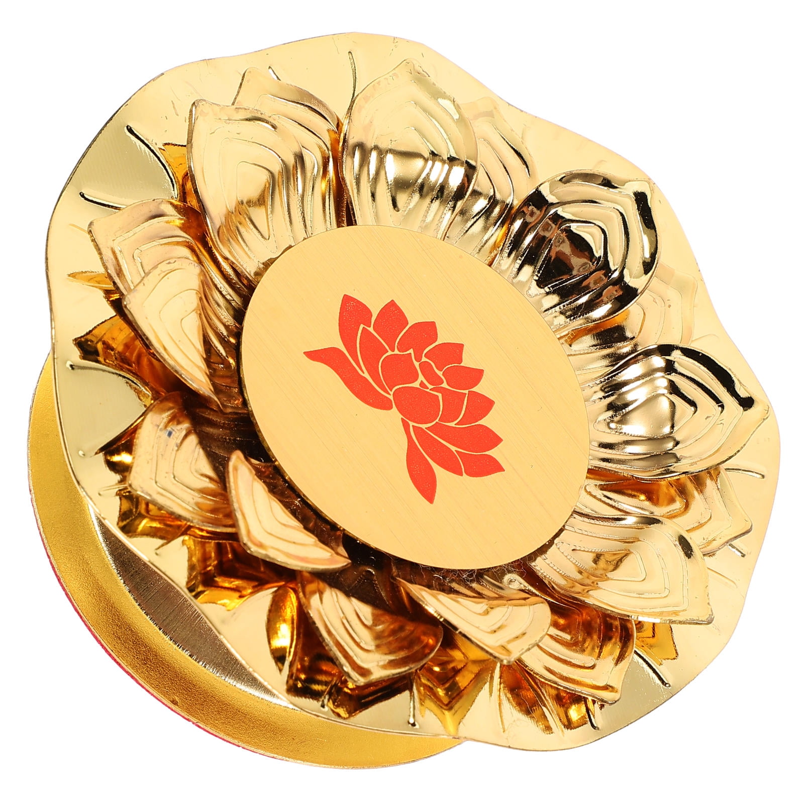 MLINS Exquisite Lotus Shaped Candle Holder Metal Tealight Stand ...