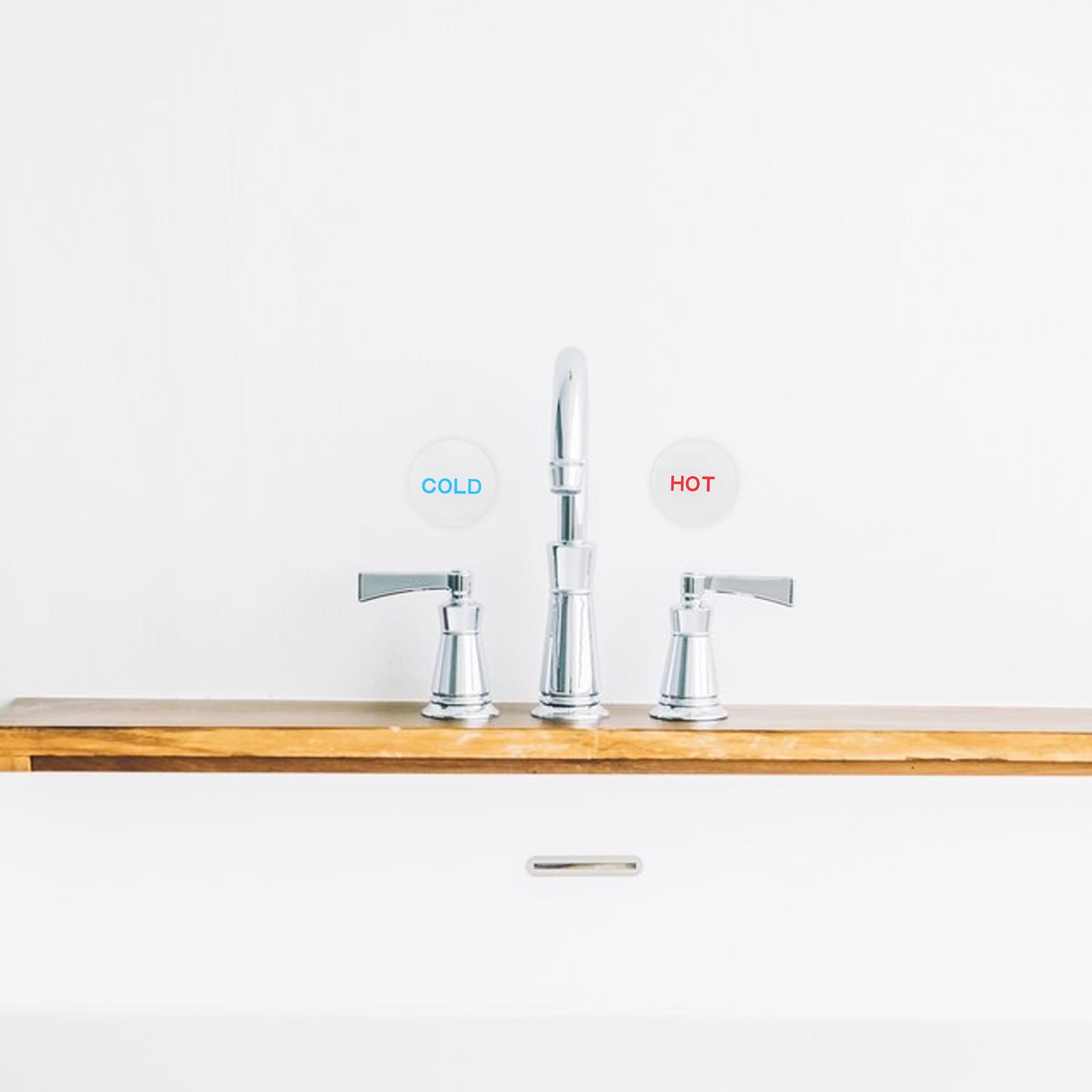 MLINS FRCOLOR 10pcs Acrylic Water Signs for Hotels Faucet Indicator ...