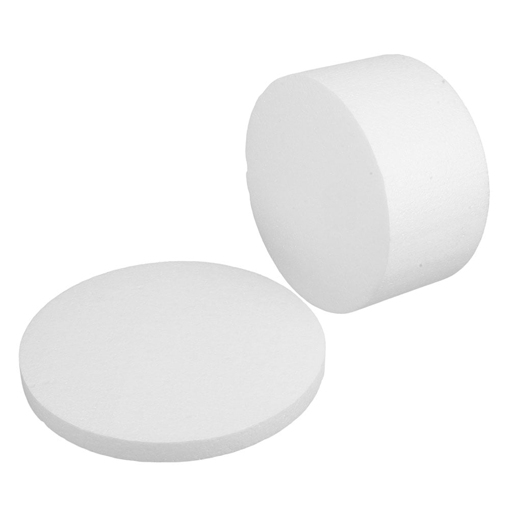 DINHEAROM Craft Foam Cake Round Cake Model Foam White 1 DIY - Walmart.com