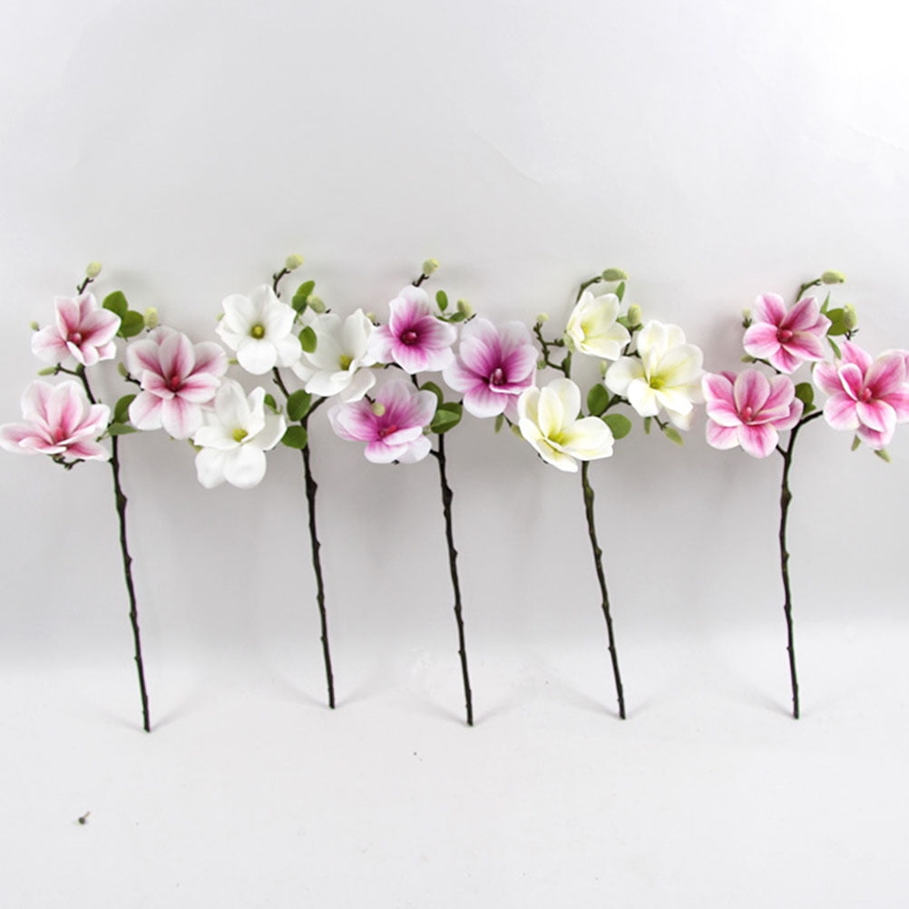 MLINS Fake Flower Decor Garden Faux Flowers That Look Real Indoor Rosy ...