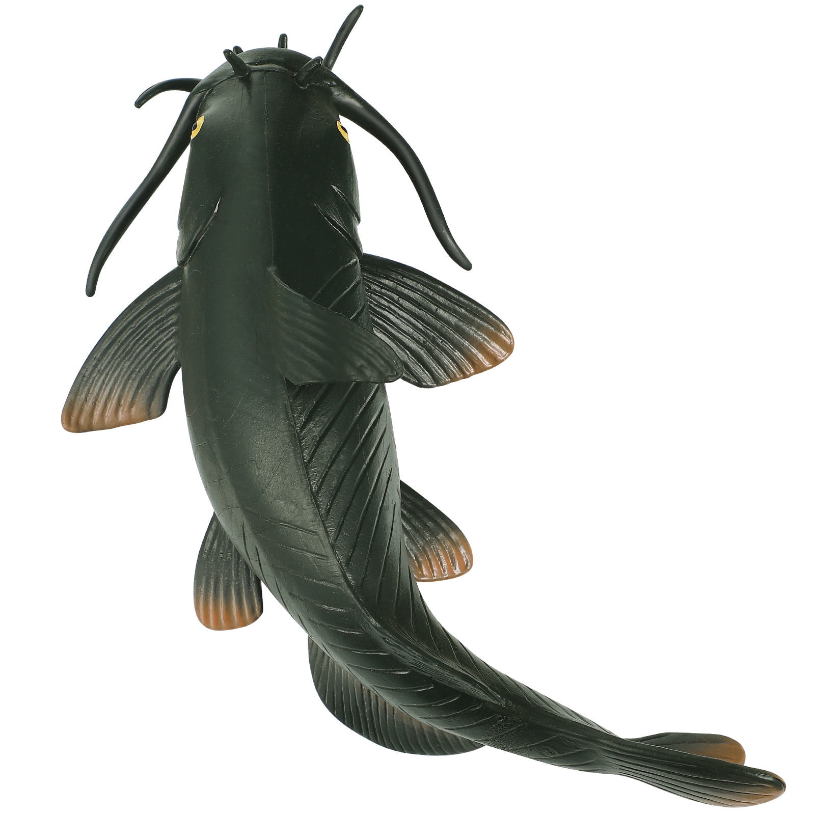 MLINS Fake Realistic Fish Rubber Catfish Toy Ornament Funny Child ...