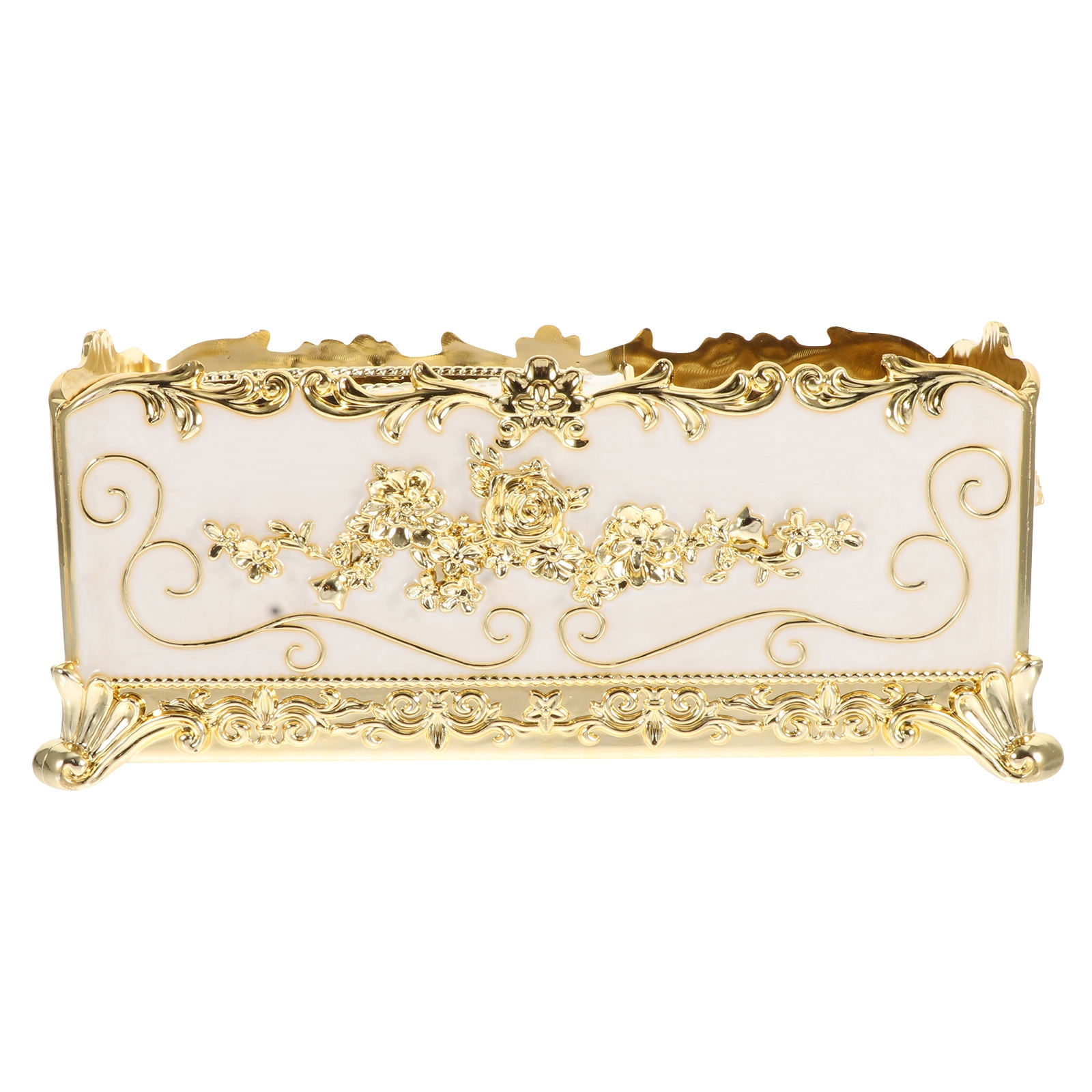 MLINS Fashion Tissue Box with Rose Pattern for Home Use Removable and ...