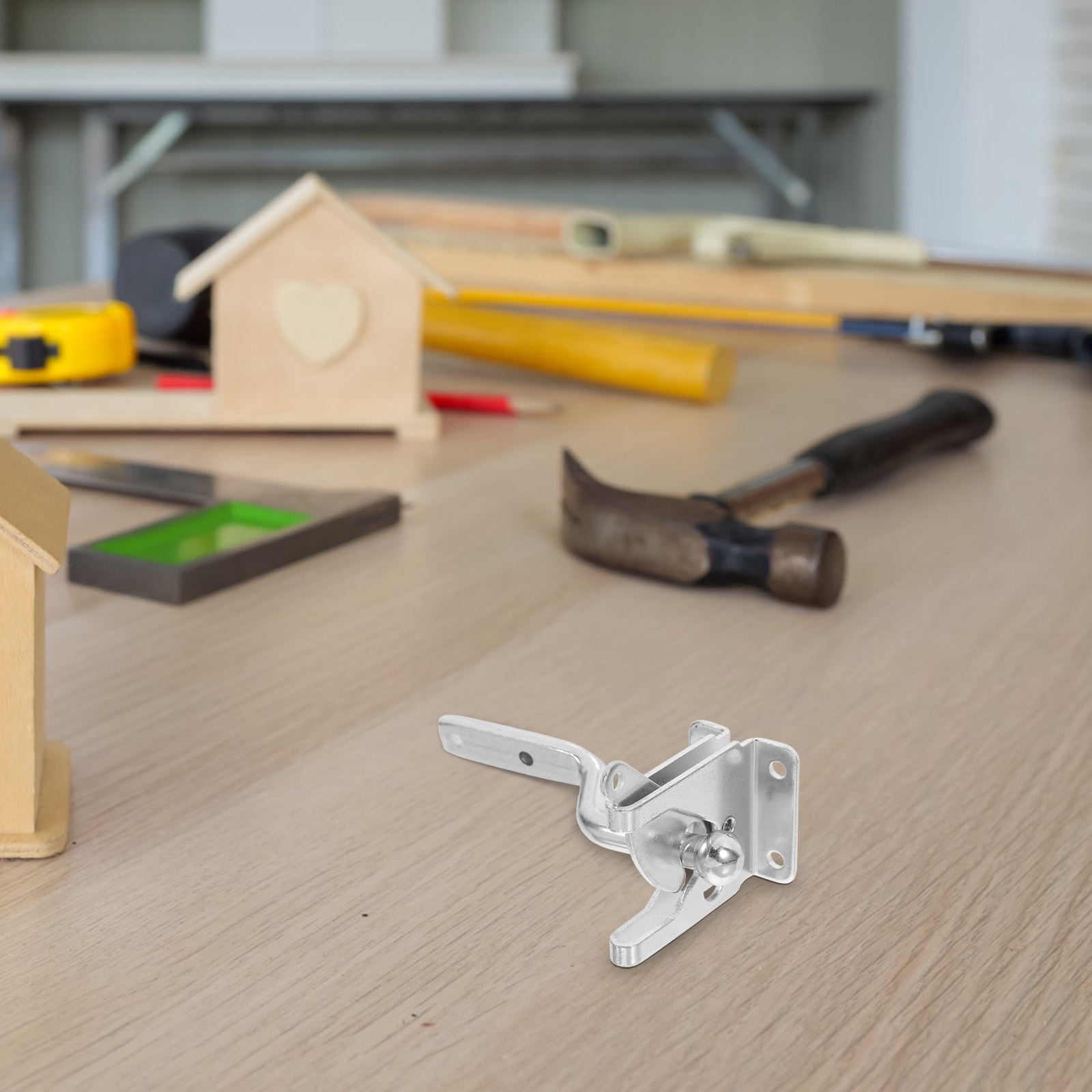 DINHEAROM Metal Door Latches Silver 1 Set Carbon Steel For Commercial ...