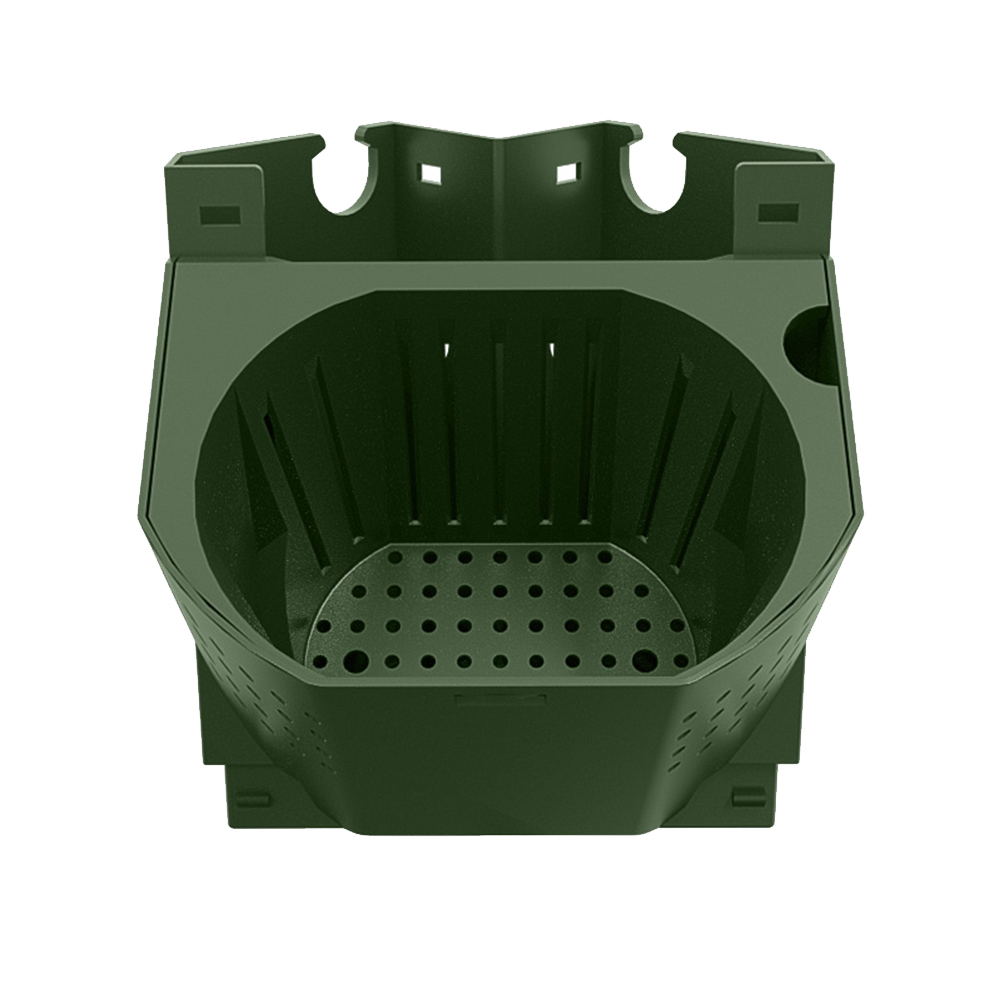 MLINS Fence Pot Corner Plant Wall Pot Corner Planter 19x16.5cm Green ...