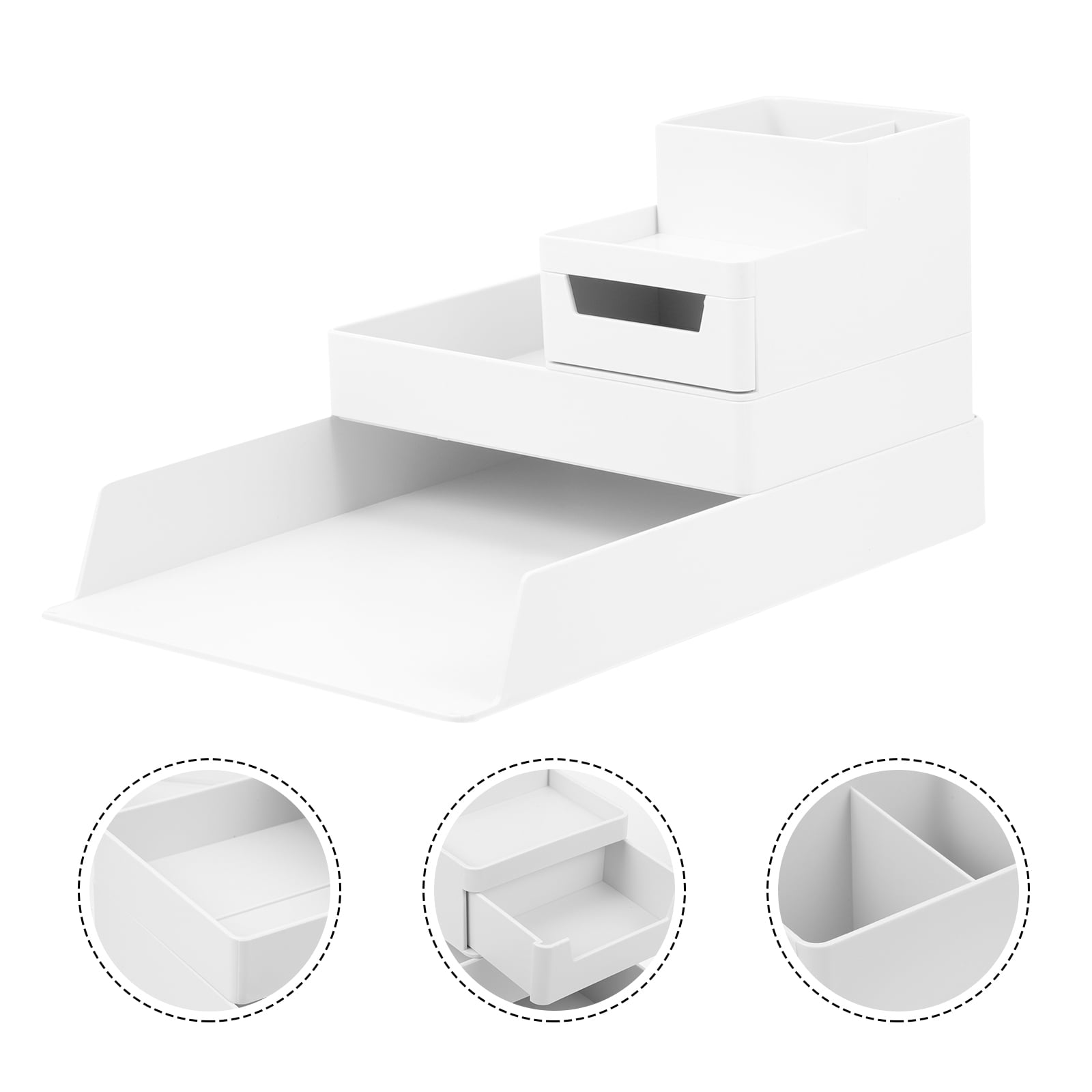 MLINS File Storage Box Document Boxes Holder Desktop Bookcase Office ...