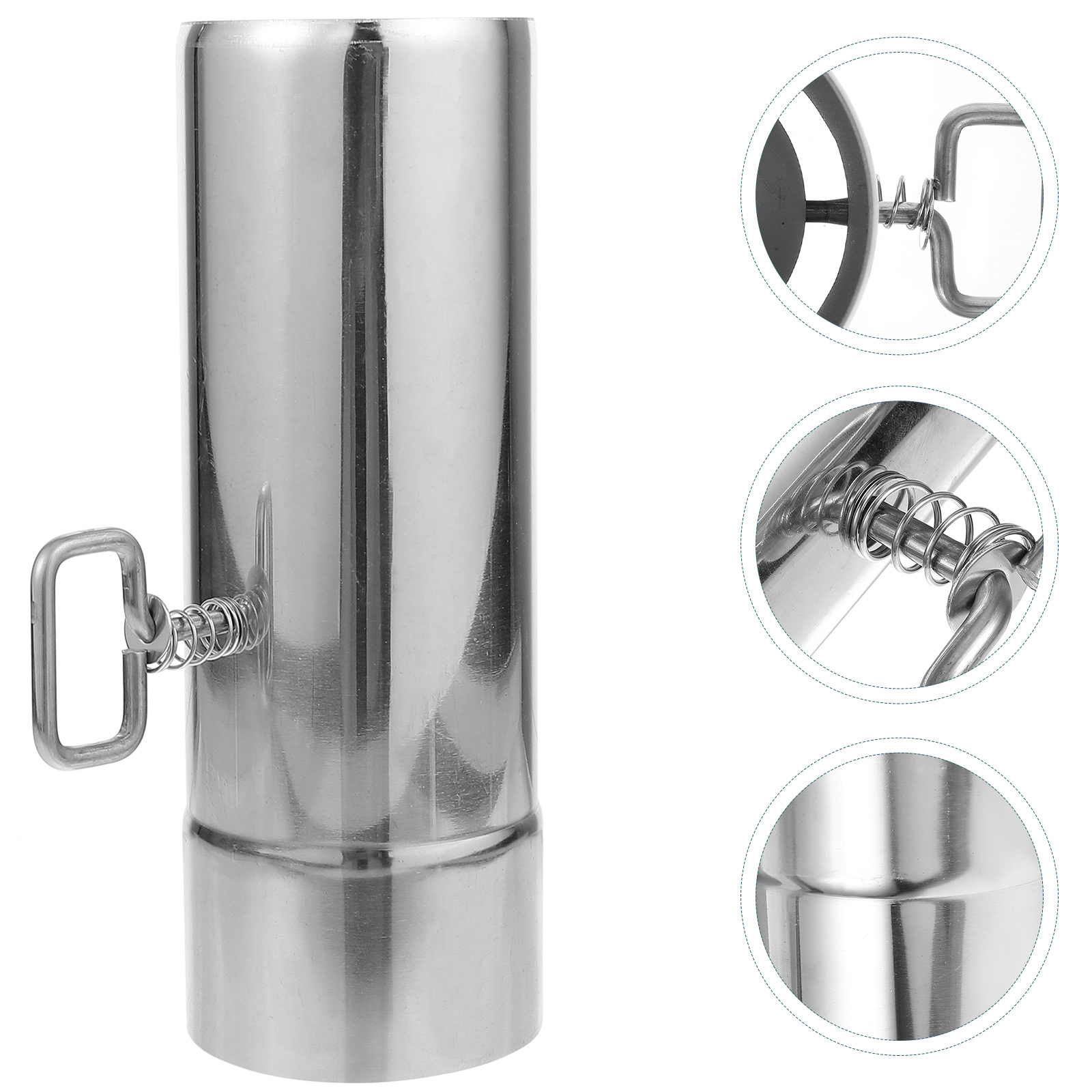 PTOOTP Outdoor Metal Chimney Flue Pipe for Campfire Stoves Silver ...