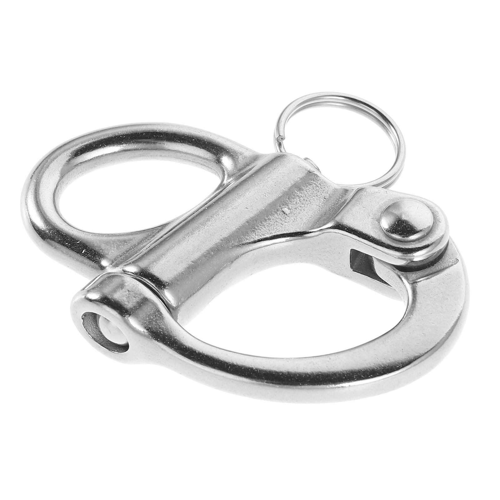 MLINS Fixed Spring Snap Leash Hook Stainless Steel 316 Mini Fixed Snap ...