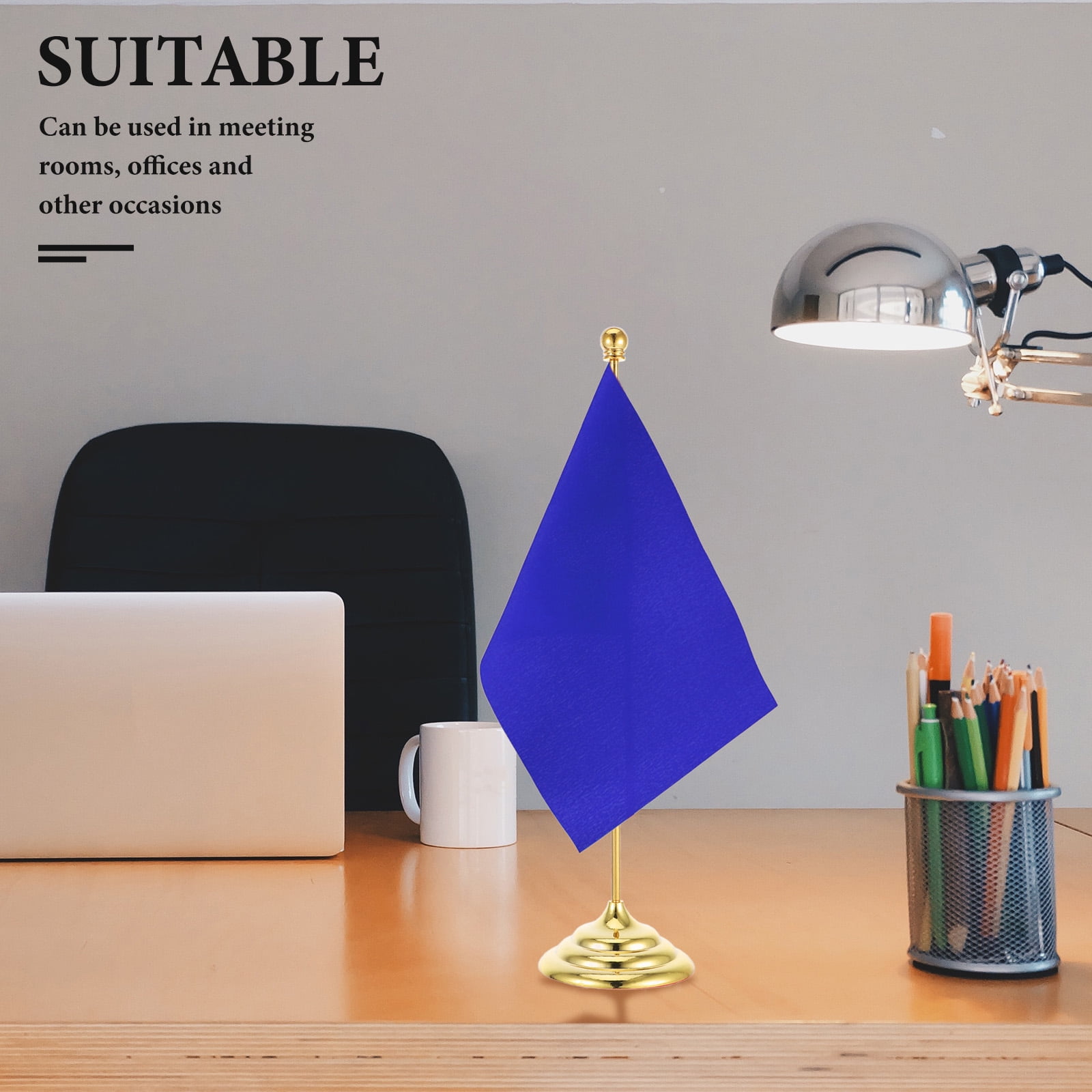 MLINS Flag Pole With Base Vertical Table Top Flag Meeting Room Flag ...