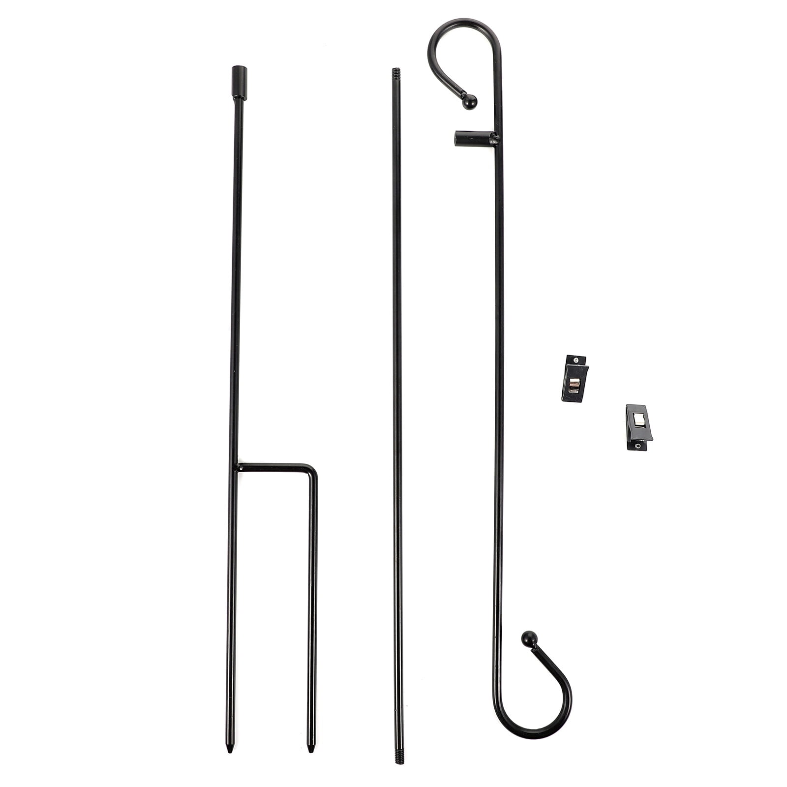 MLINS Flag Poles for outside House Garden Flags Heavy Duty Banner Stand ...