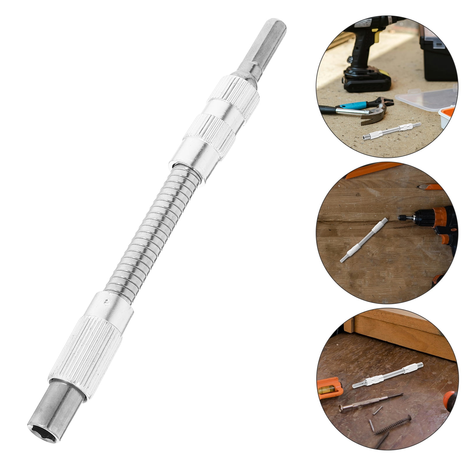MLINS Flexible Drill Bit Shaft Extender Screwdriver Extension for Tight ...