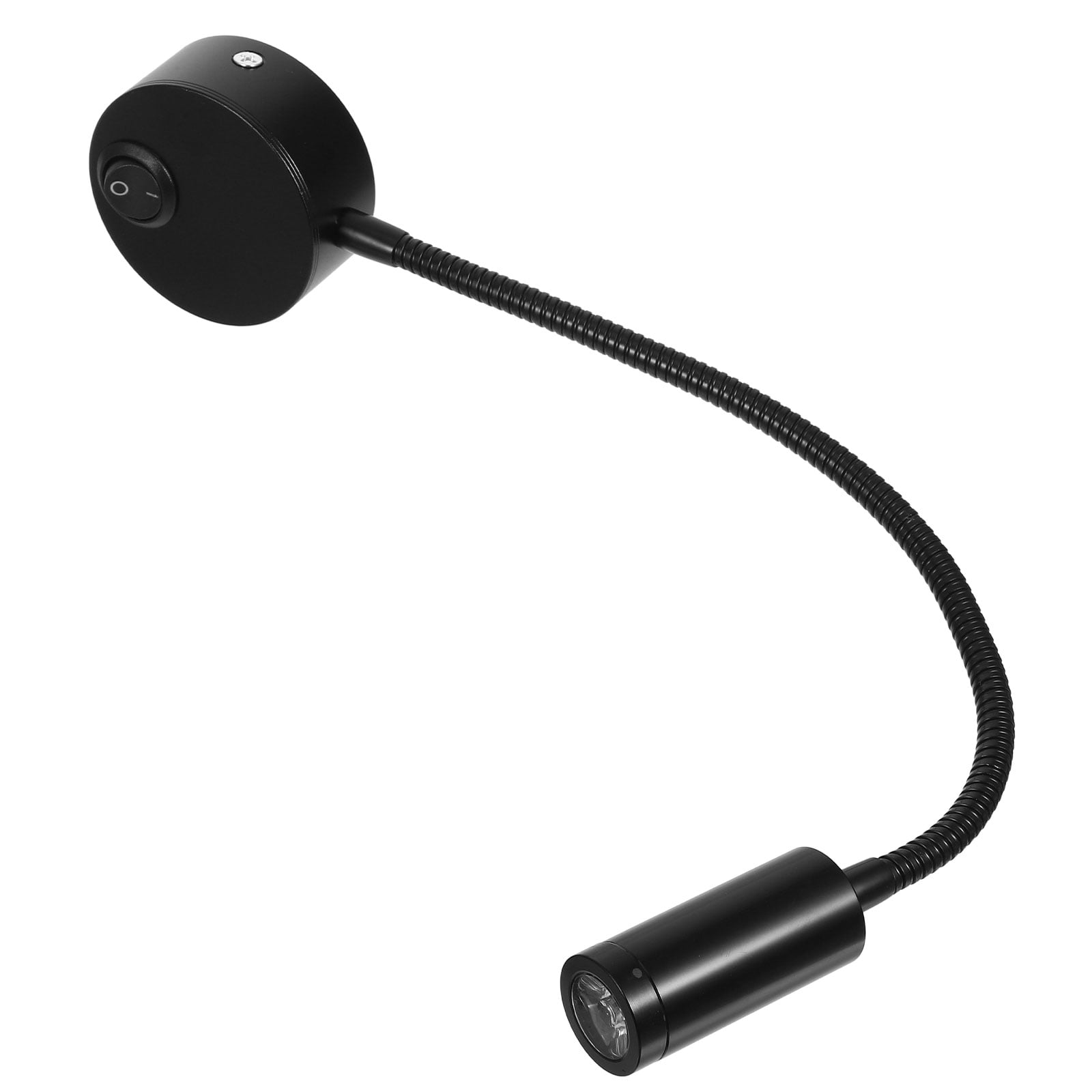 MLINS Flexible LED Gooseneck Wall Lamp with Black Aluminum Body for ...