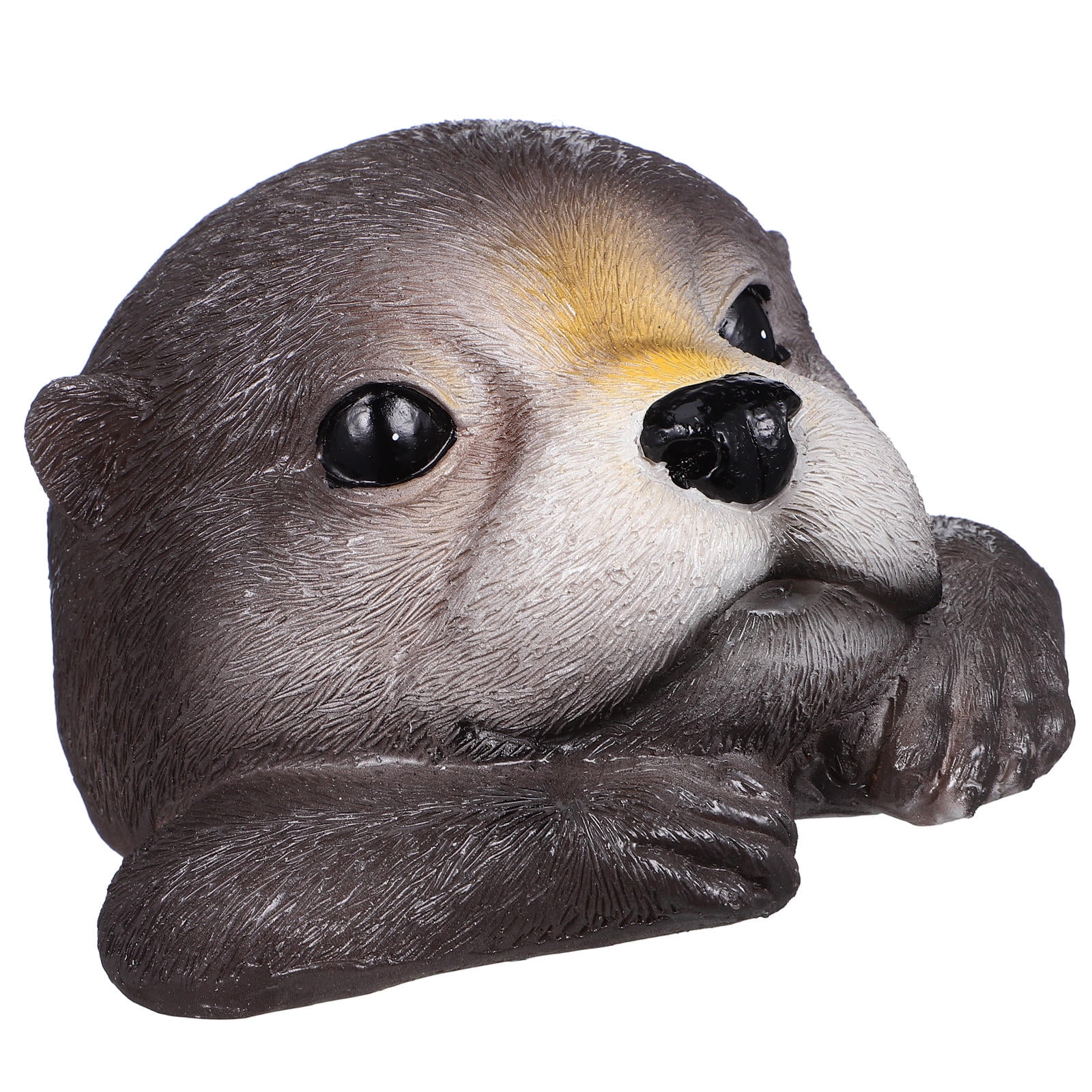 MLINS Floating Animal Otters Statue Realistic Resin Mini Figures for ...