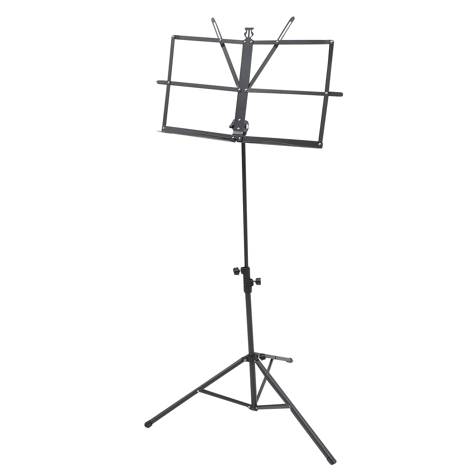 MLINS Folding Black Sheet Music Stand Durable Book Holder - Walmart.com