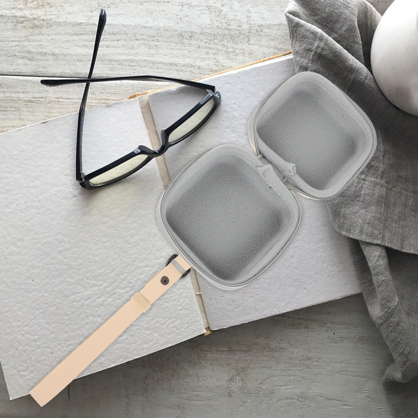 MLINS Folding Glasses Case Earbud Storage Box Earbud Pouch Small Change ...