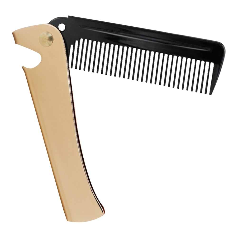 MLINS Folding Hair Combs Travel Golden Boar Bristle Brush - Walmart.com